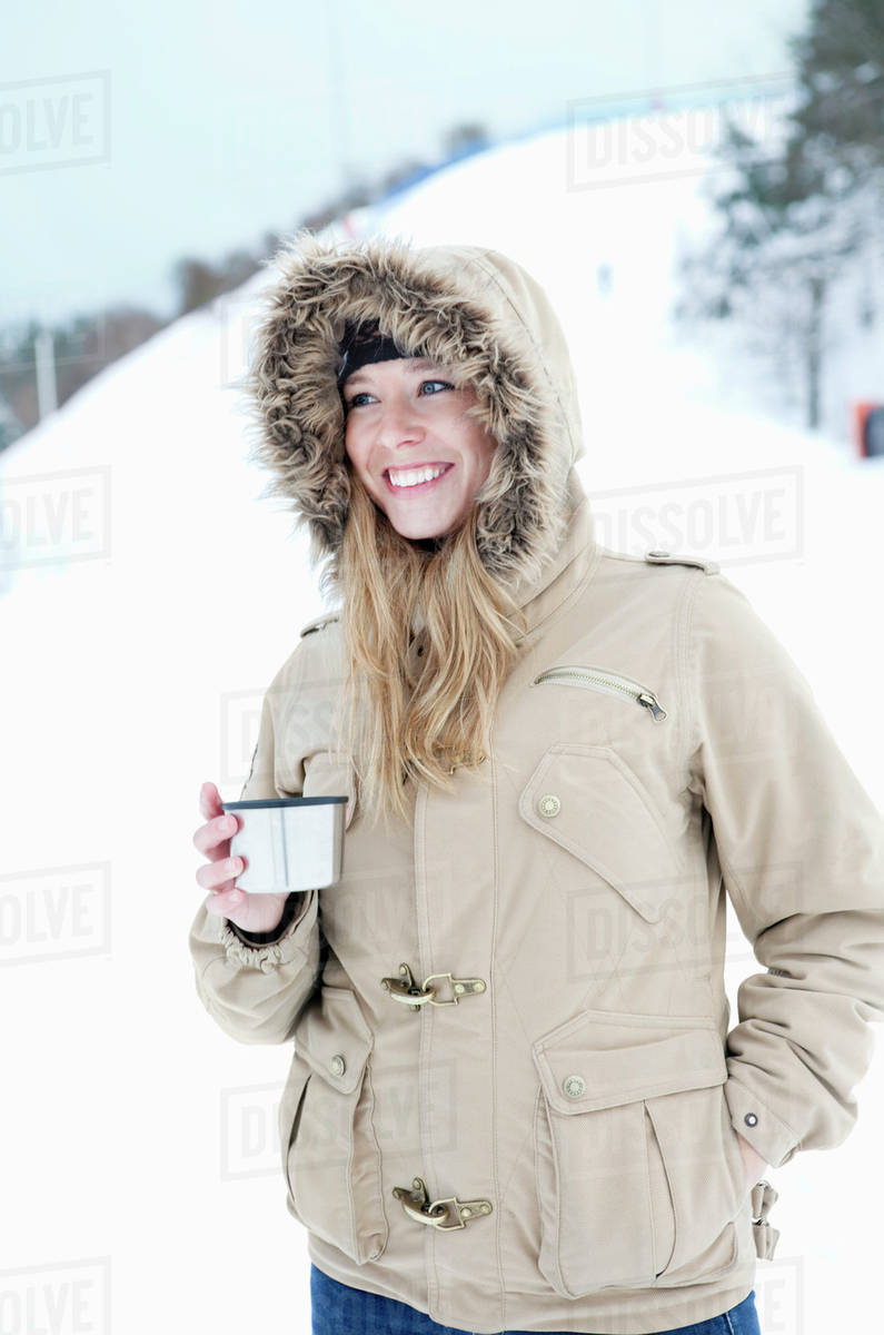 Woman with hood on - Royalty-free Stock Photo | Dissolve