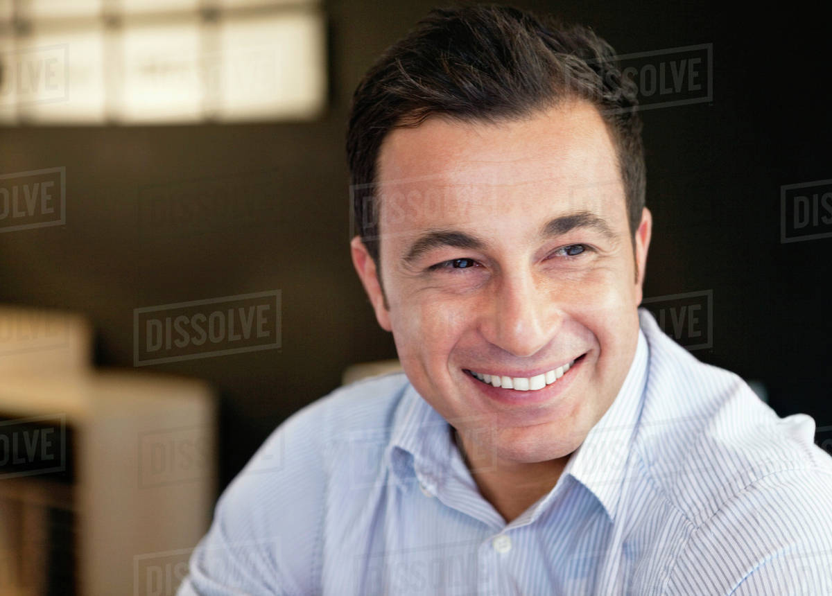 Happy man at work - Royalty-free Stock Photo | Dissolve