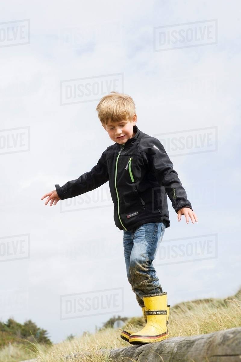 Boy Balancing - Royalty-free Stock Photo | Dissolve
