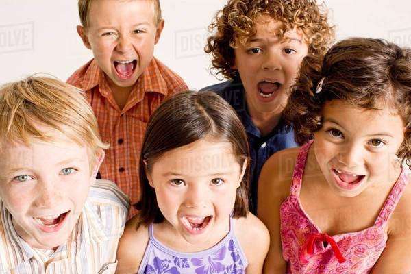 Kids shouting - Royalty-free Stock Photo | Dissolve