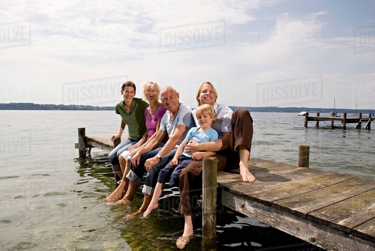 Family of three generations - Royalty-free Stock Photo | Dissolve