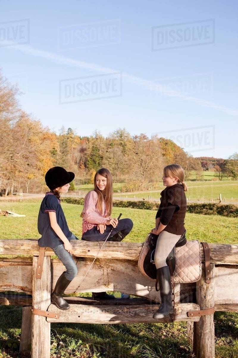 Friends at a stable - Royalty-free Stock Photo | Dissolve