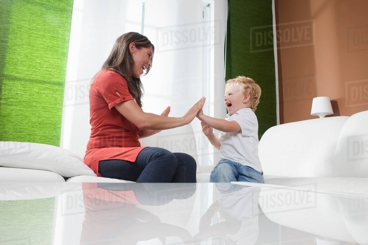 Mother and son having fun - Royalty-free Stock Photo | Dissolve