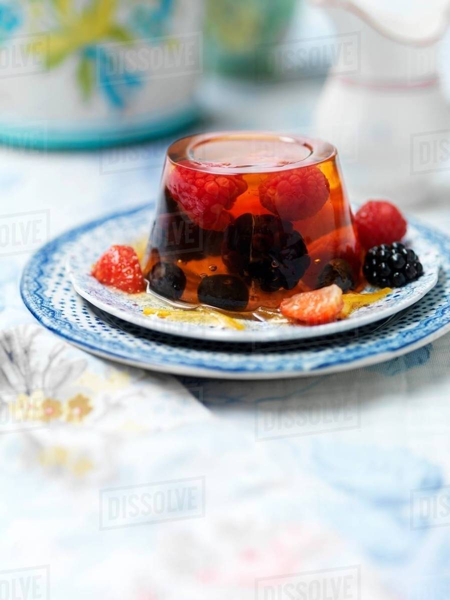 Jelly, strawberries, blackberries - Royalty-free Stock Photo | Dissolve