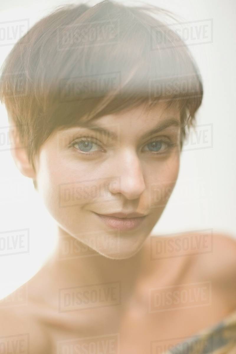 Close up of woman's smiling face - Royalty-free Stock Photo | Dissolve