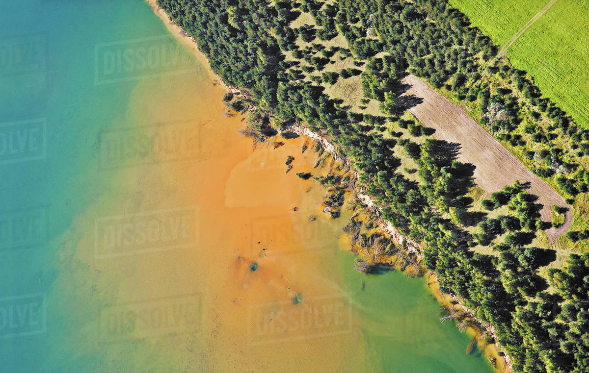 Aerial view, Lausitz, Brandenburg, Germany - Royalty-free Stock Photo ...