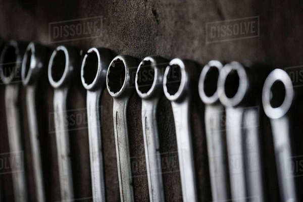 Row of ratchets - Royalty-free Stock Photo | Dissolve