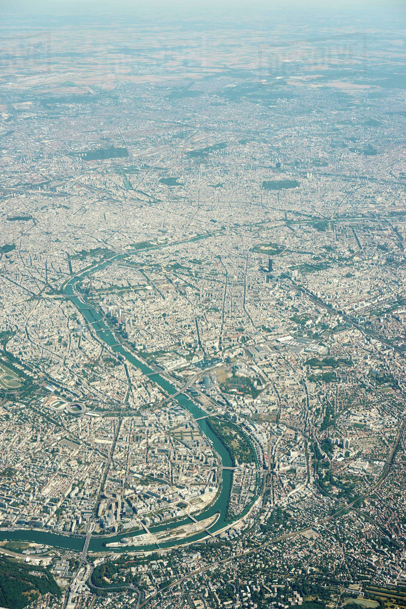 Aerial view of Paris, France - Royalty-free Stock Photo | Dissolve