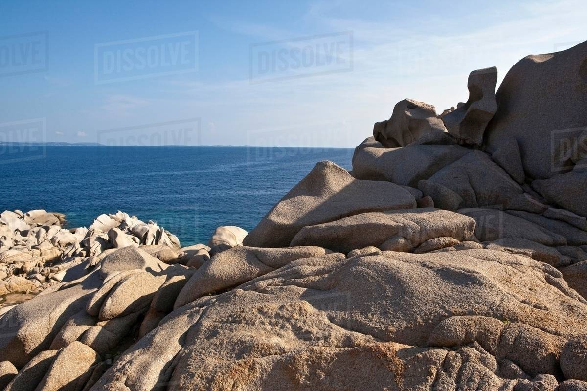 Rock formations on coastline - Royalty-free Stock Photo | Dissolve