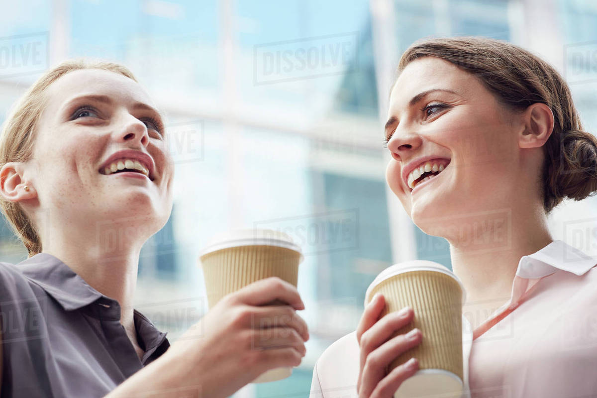 Business women having coffee break, London, UK - Royalty-free Stock ...
