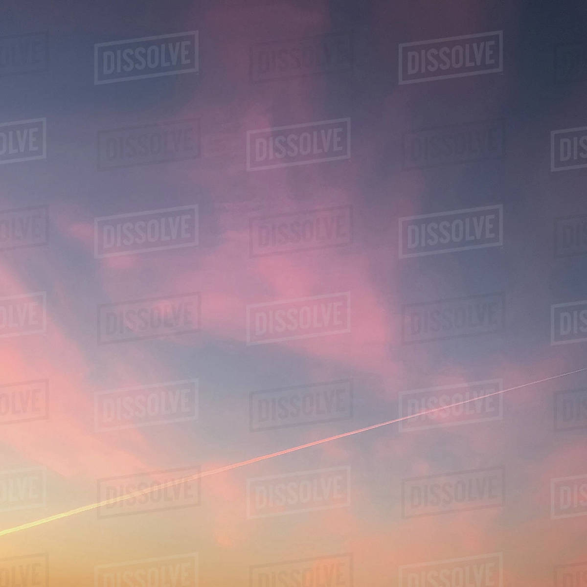 Fading contrail in sky - Royalty-free Stock Photo | Dissolve