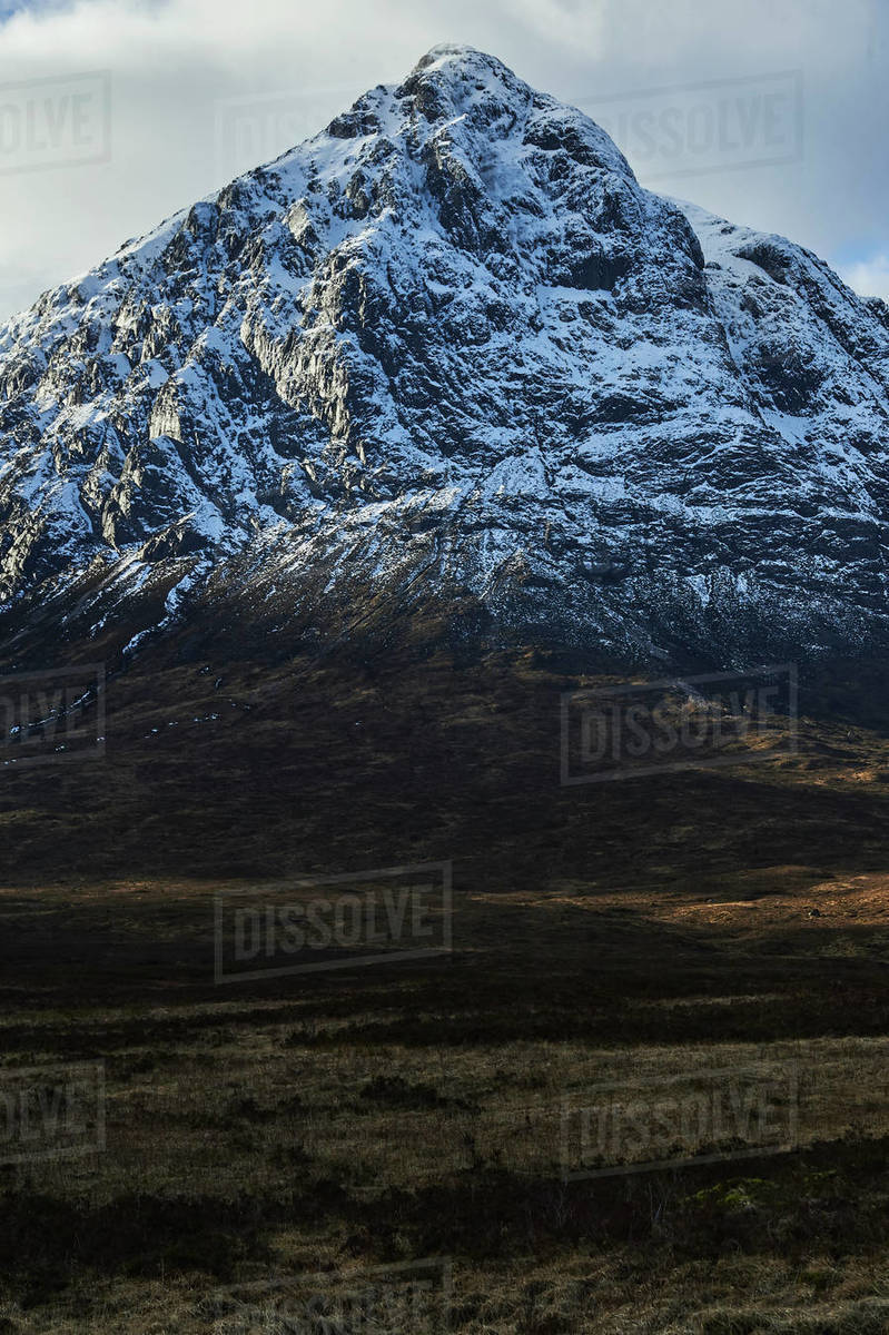 Snow covered mountain, Scottish Borders, United Kingdom - Royalty-free ...