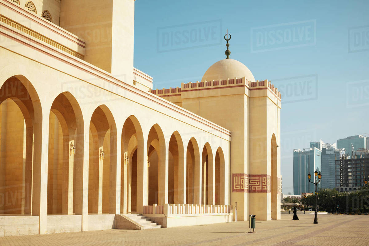 Exterior of Al Fateh Grand Mosque in Manama - Royalty-free Stock Photo ...
