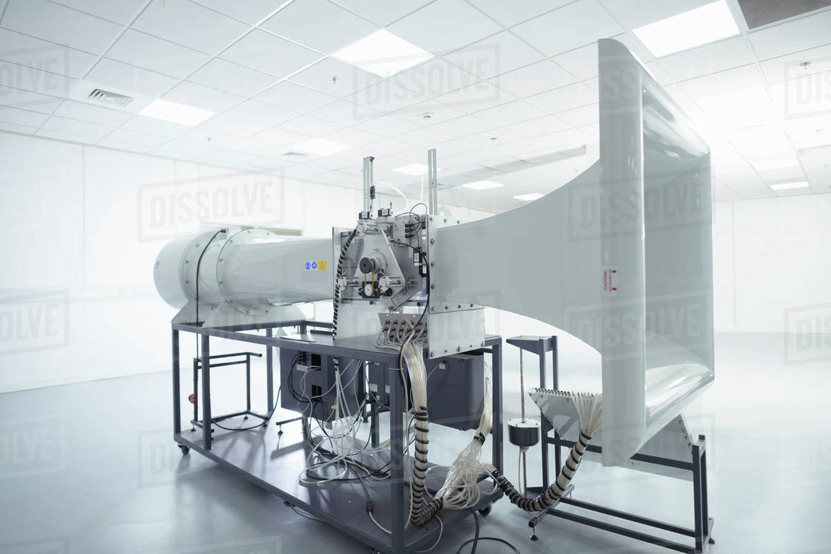 Wind tunnel machine in a research facility. - Royalty-free Stock Photo ...