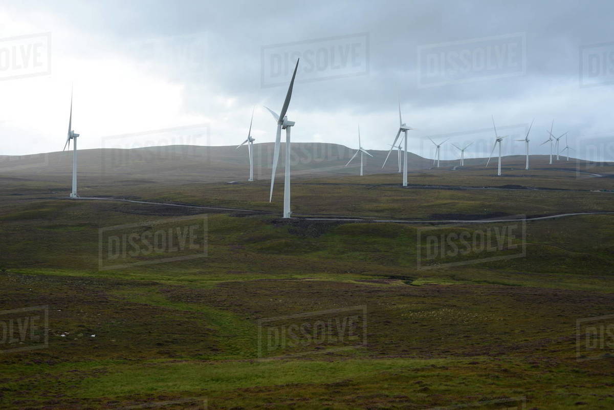 Wind turbines in Scotland - Royalty-free Stock Photo | Dissolve
