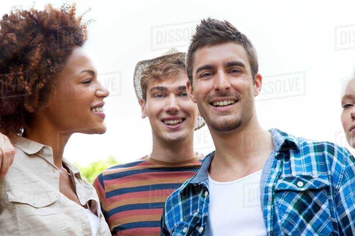 Portrait of group of friends - Royalty-free Stock Photo | Dissolve