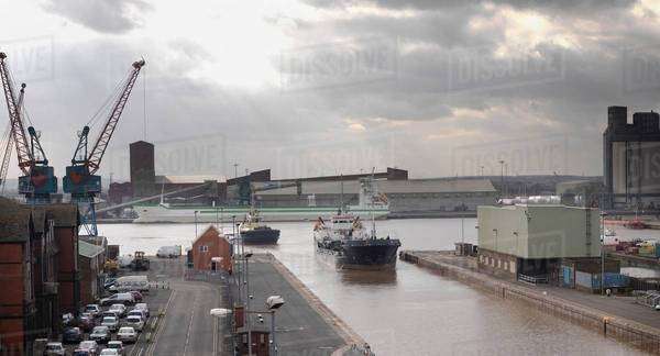 Ship Coming Into Port - Stock Photo - Dissolve