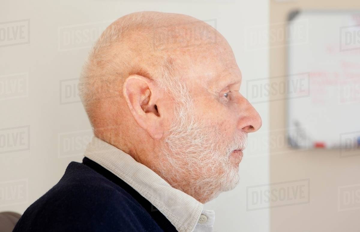 Older man's face in profile - Royalty-free Stock Photo | Dissolve