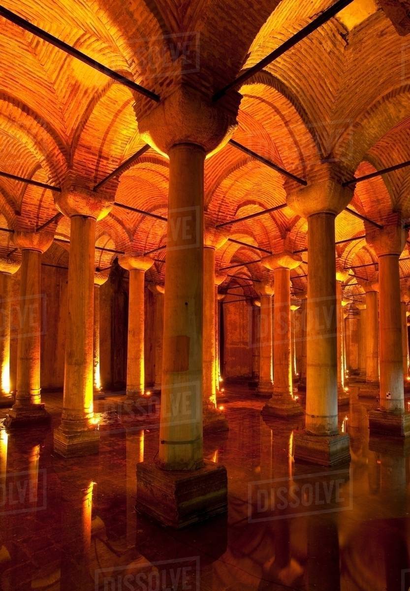 The byzantine Basilica Cistern, Istanbul, Turkey - Royalty-free Stock ...