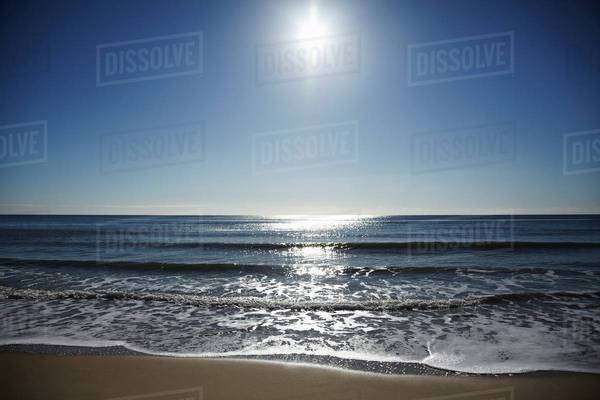 Sunny beach and sea landscape - Royalty-free Stock Photo | Dissolve