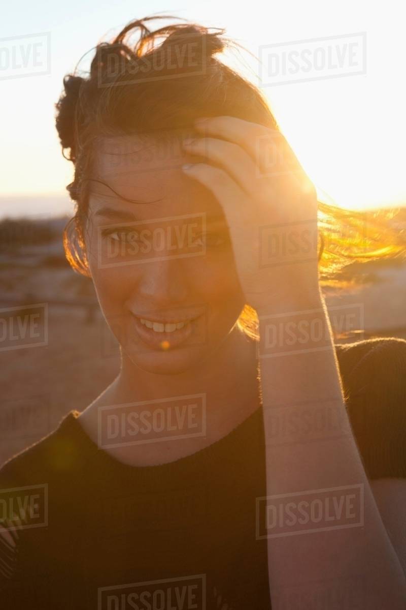 Girl smiling in camera - Royalty-free Stock Photo | Dissolve