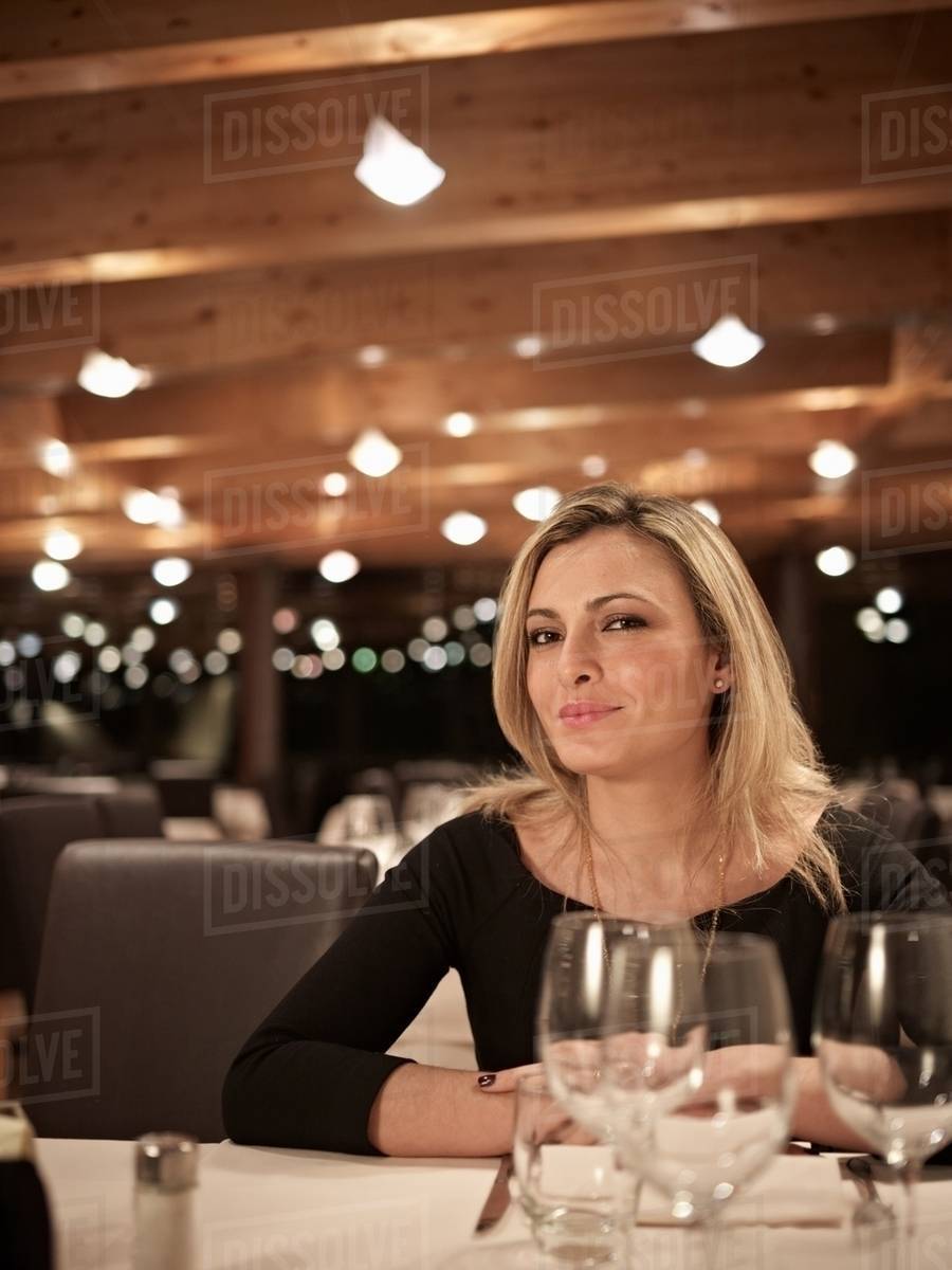 Female Business woman in restaurant - Royalty-free Stock Photo | Dissolve