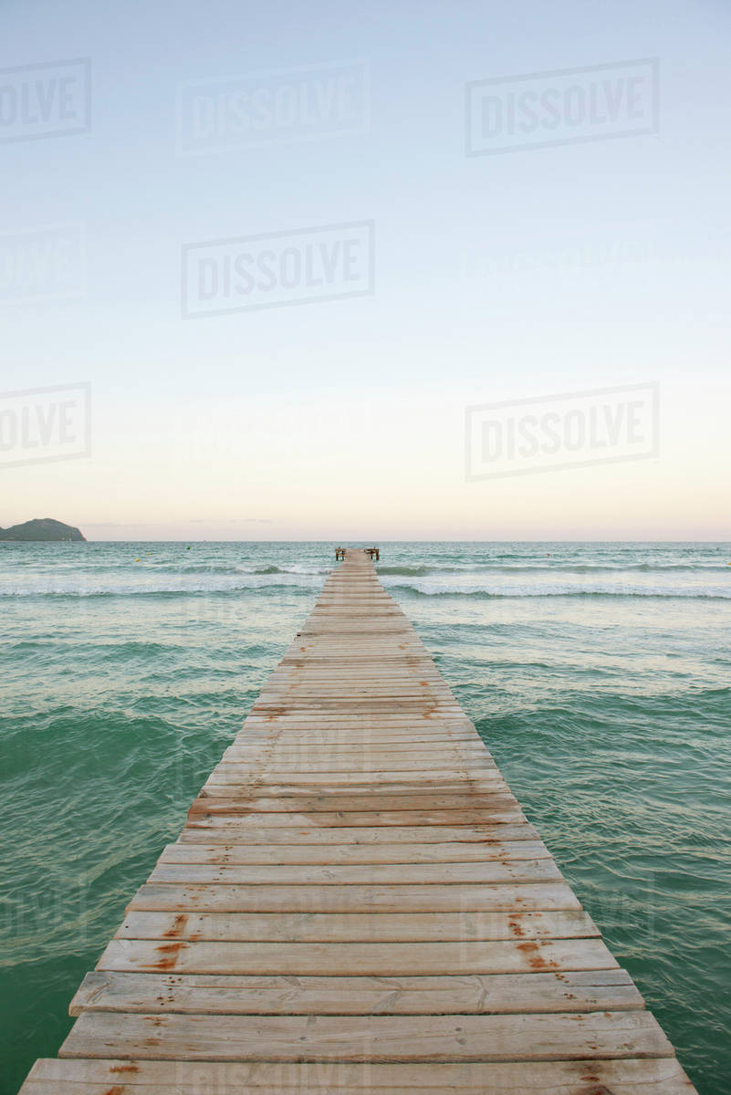 Pier over water - Royalty-free Stock Photo | Dissolve