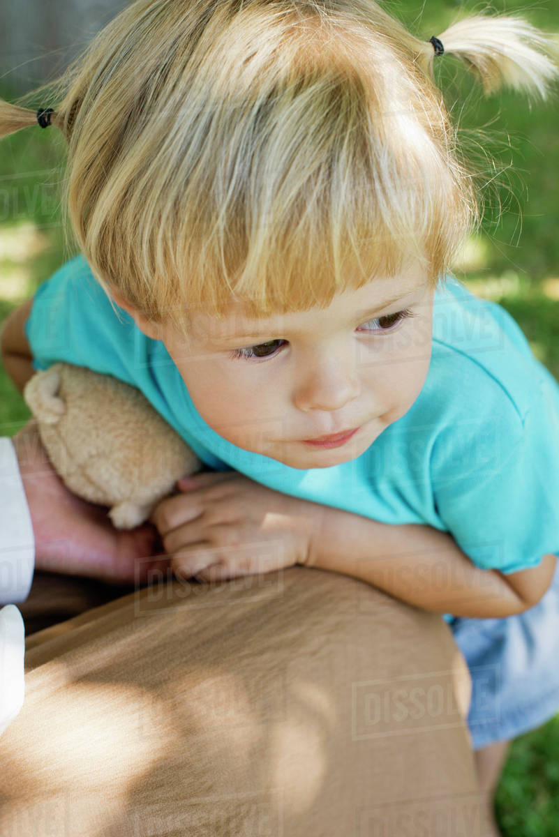 Little girl, high angle view - Royalty-free Stock Photo | Dissolve