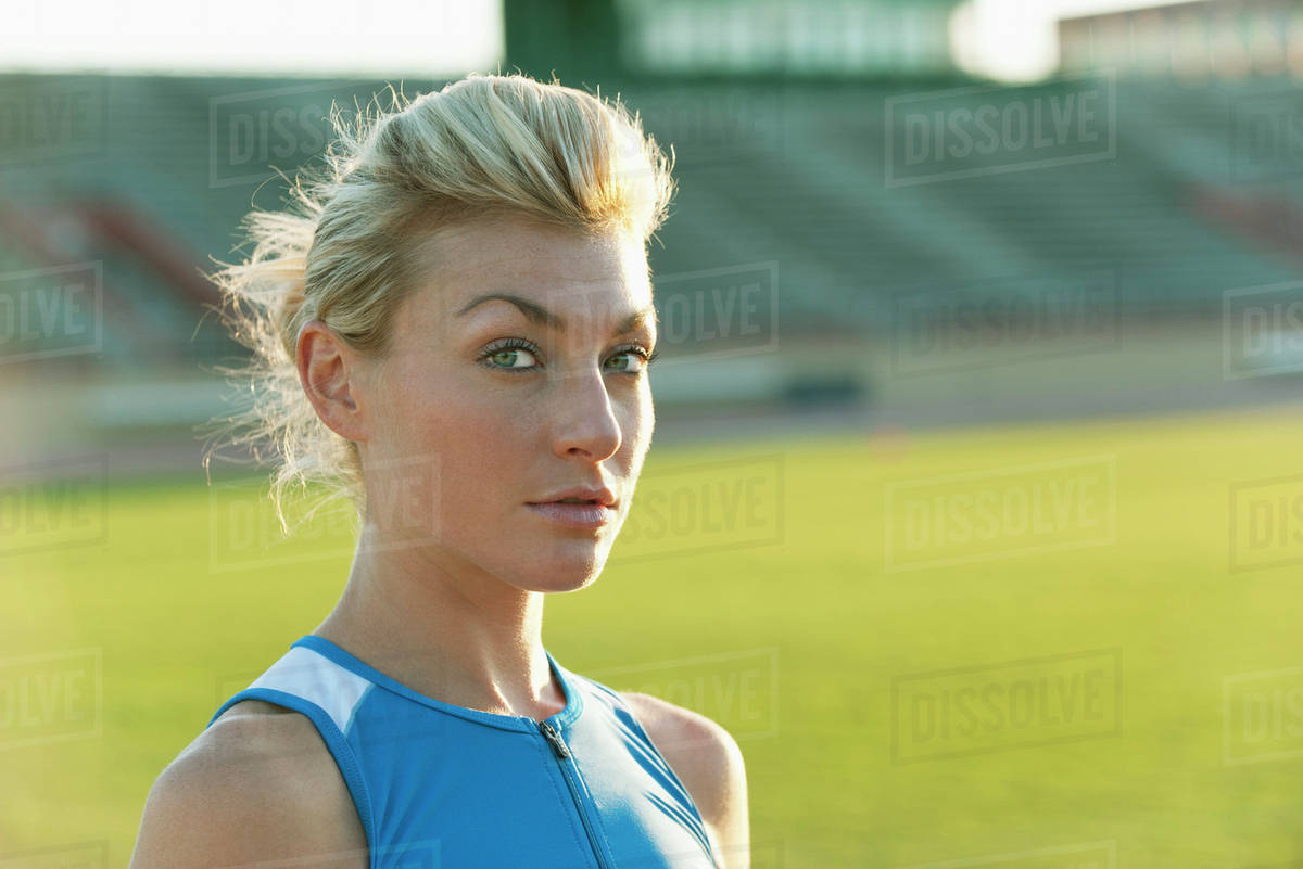 Female athlete, portrait - Royalty-free Stock Photo | Dissolve