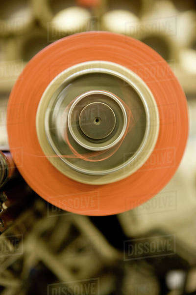 Recyclable composite textile fabrication department of factory, thread ...