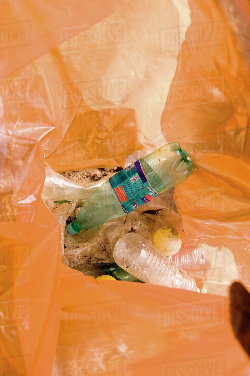 Trash in garbage bag - Stock Photo - Dissolve