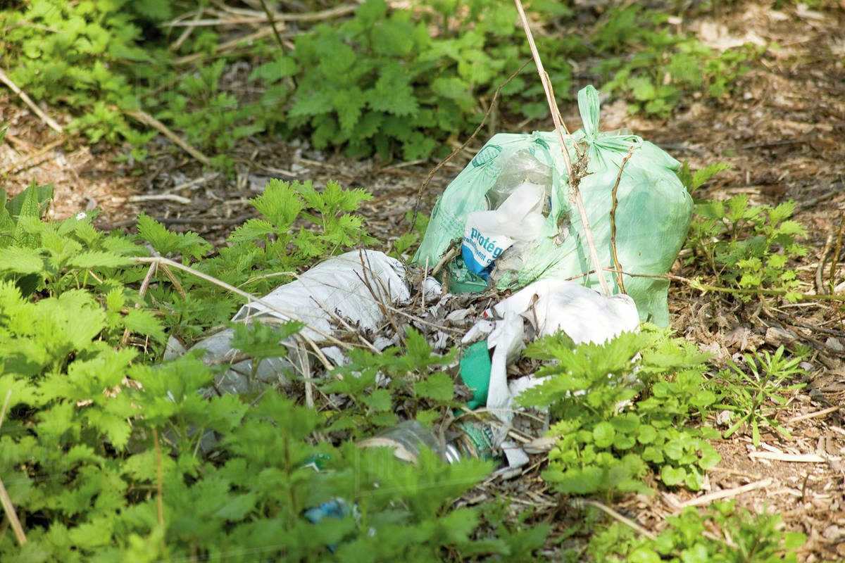 Garbage dumped outdoors - Royalty-free Stock Photo | Dissolve