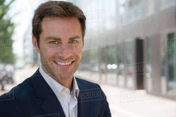 Businessman, portrait - Stock Photo - Dissolve