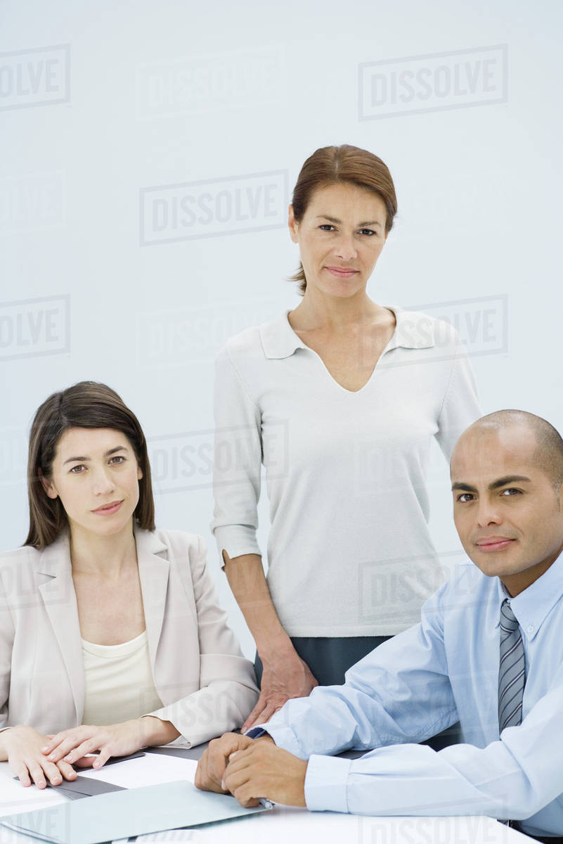 Team of professionals looking at camera, portrait - Royalty-free Stock ...