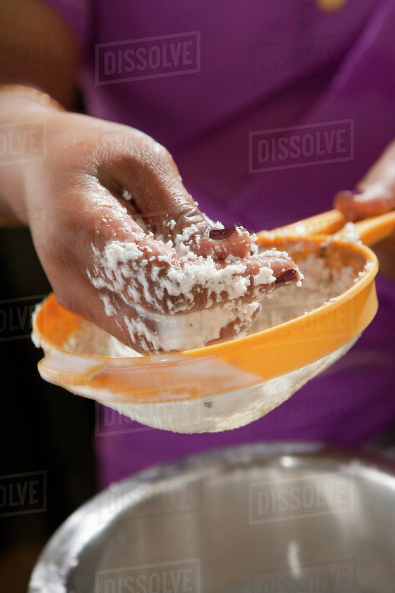 Preparing fresh coconut - Royalty-free Stock Photo | Dissolve