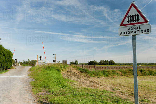 Rural railroad crossing - Royalty-free Stock Photo | Dissolve