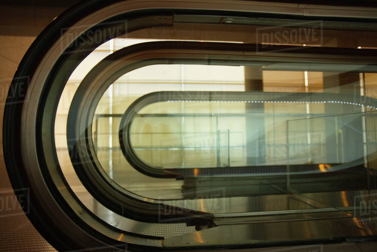 Escalator handrail - Stock Photo - Dissolve