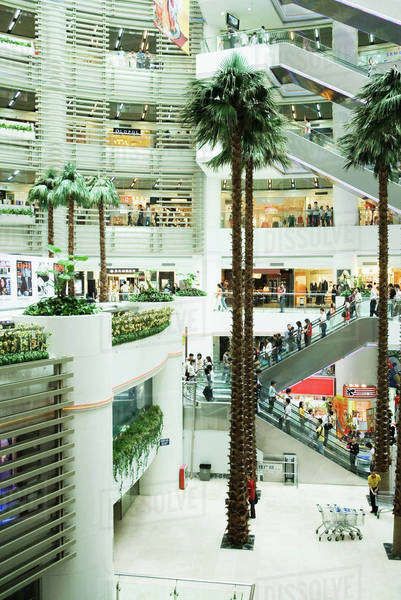 Shopping mall courtyard - Stock Photo - Dissolve