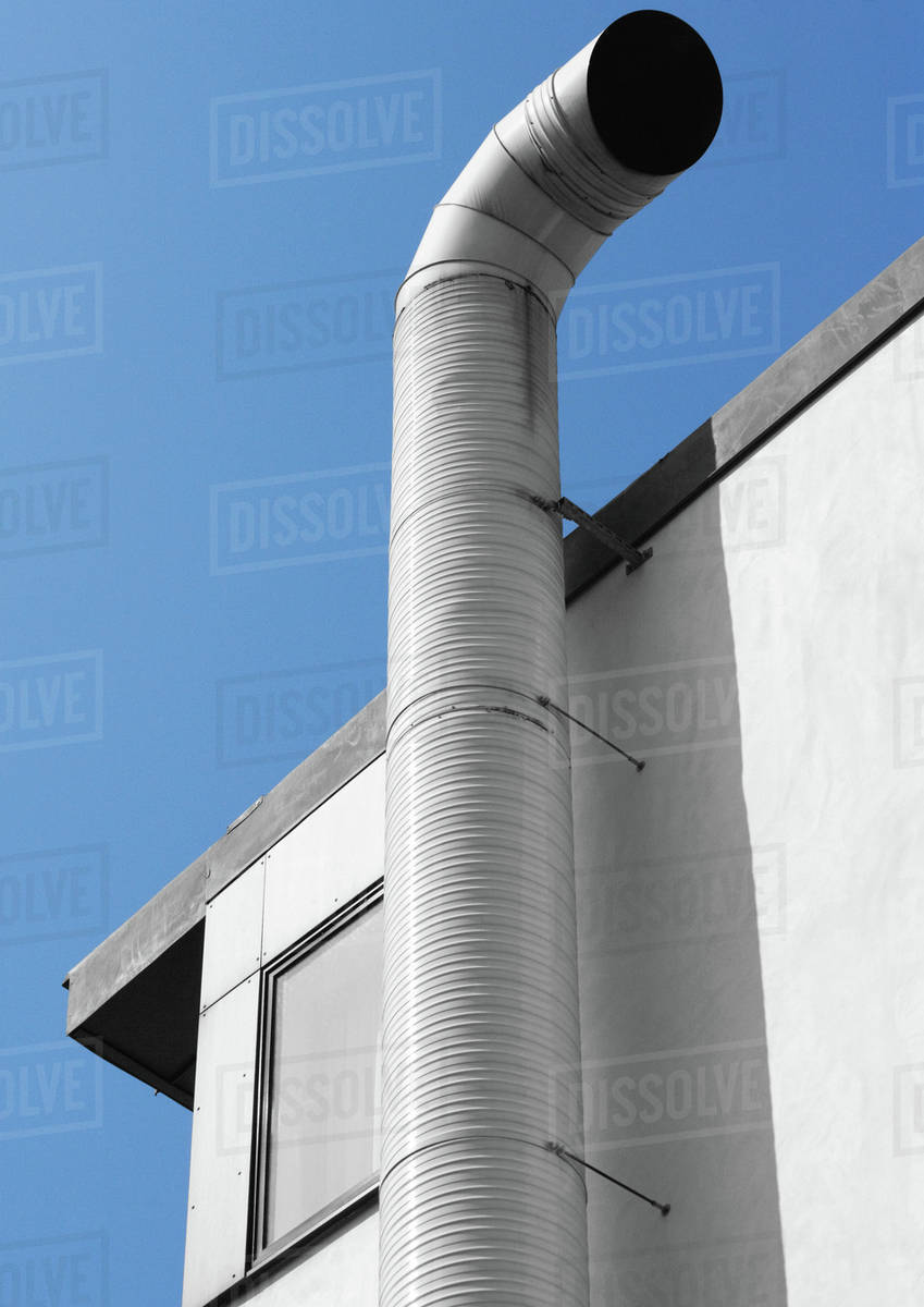 Air duct on top of building - Royalty-free Stock Photo | Dissolve