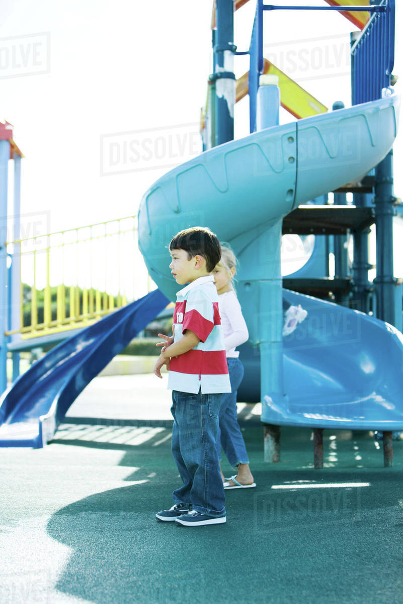 Children on playground equipment - Royalty-free Stock Photo | Dissolve