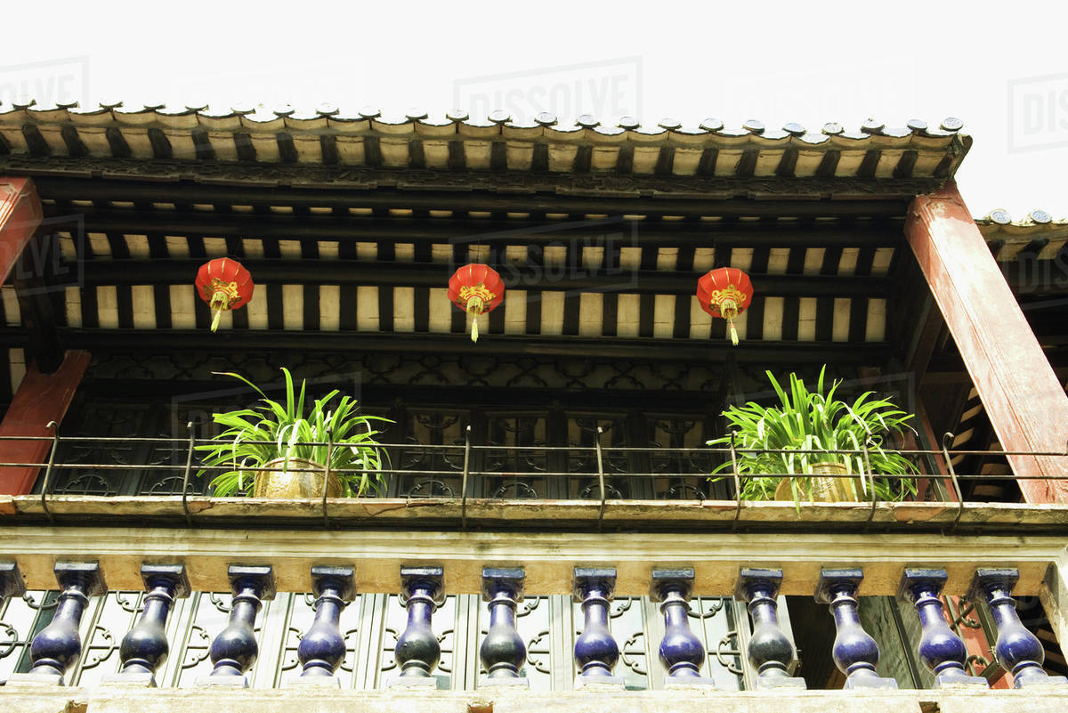 Temple, terrace, low angle view - Royalty-free Stock Photo | Dissolve