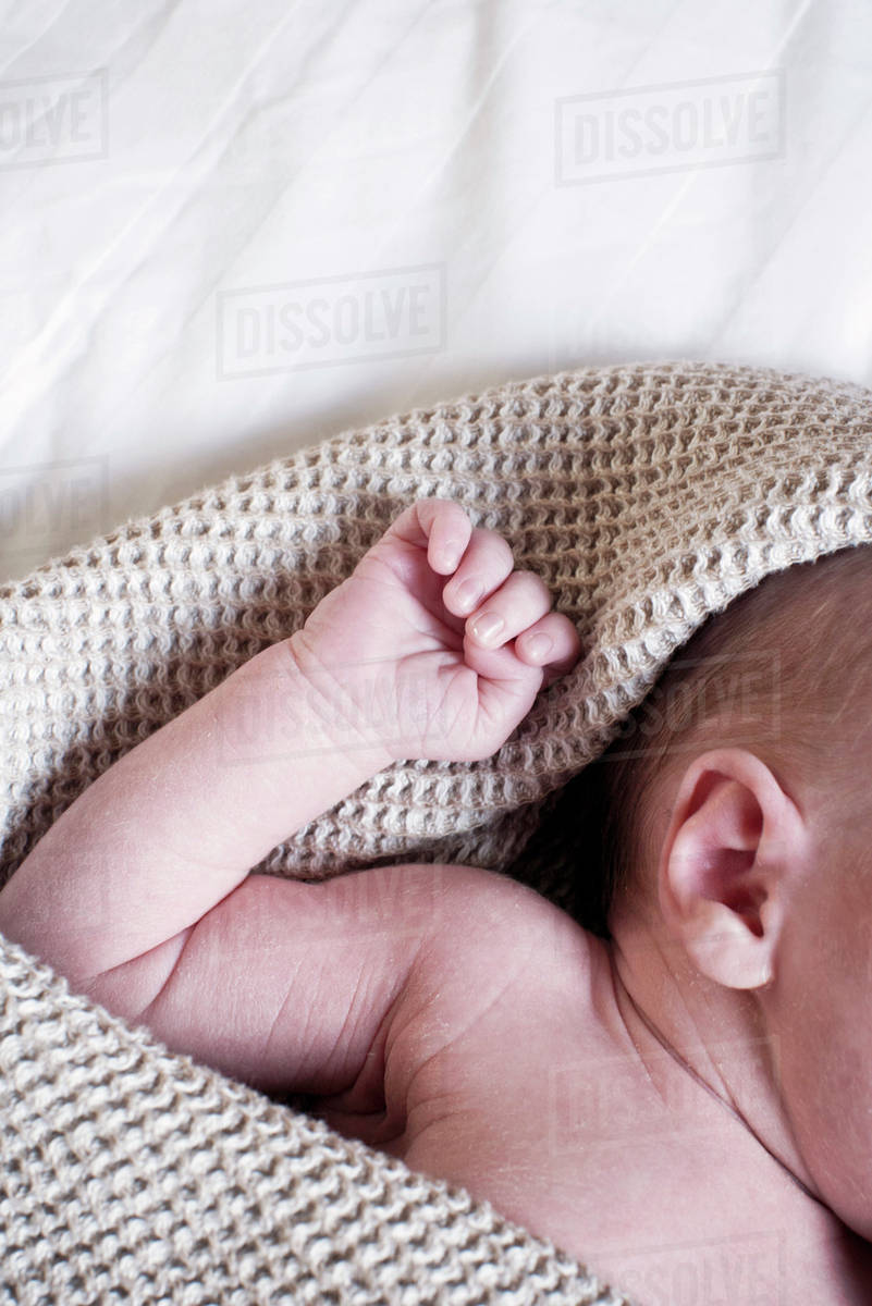 Baby napping, cropped - Royalty-free Stock Photo | Dissolve