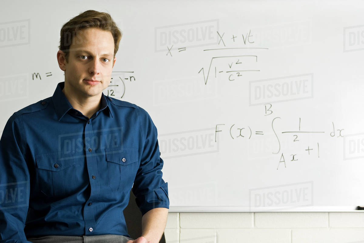 Math teacher, portrait - Royalty-free Stock Photo | Dissolve