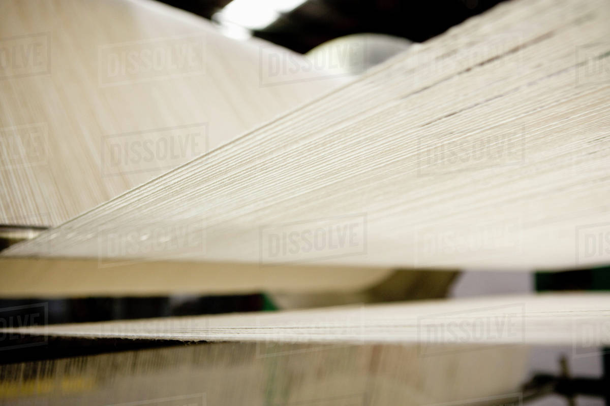 Carpet weaving loom in carpet tile factory - Royalty-free Stock Photo ...