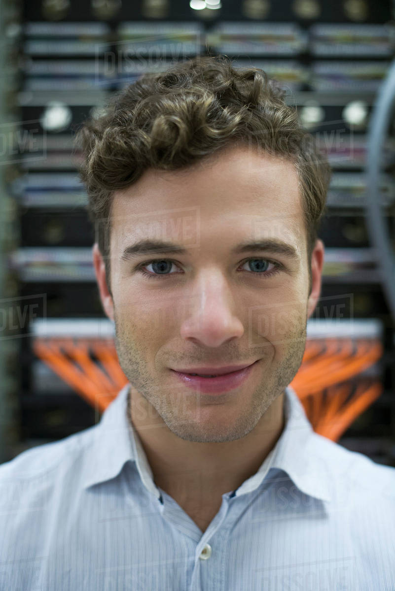 Computer technician, portrait - Royalty-free Stock Photo | Dissolve