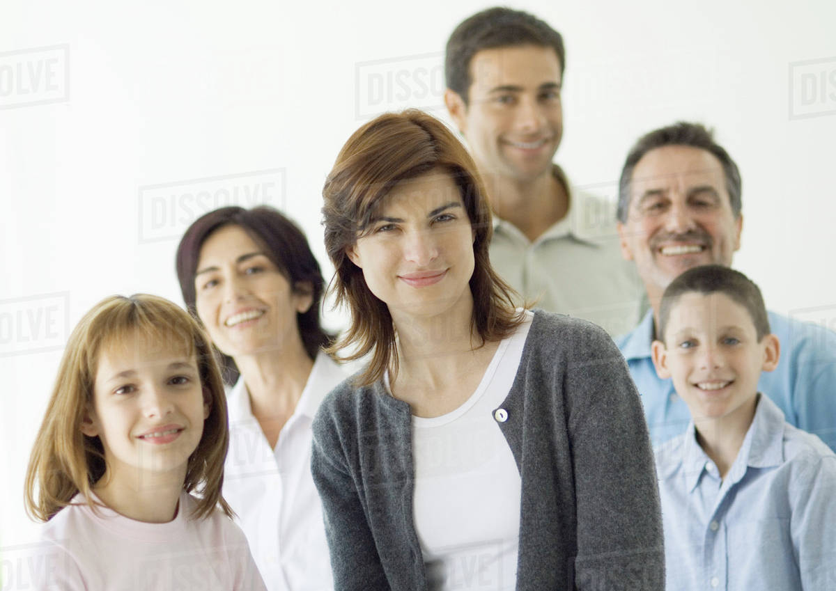 Extended family, portrait - Royalty-free Stock Photo | Dissolve