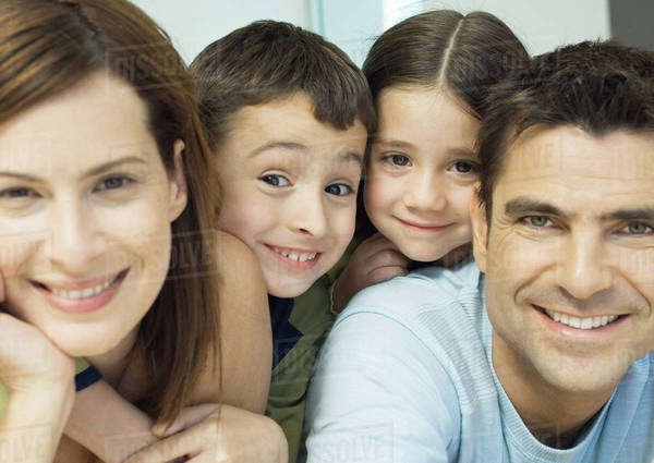 Family portrait, close-up - Royalty-free Stock Photo | Dissolve
