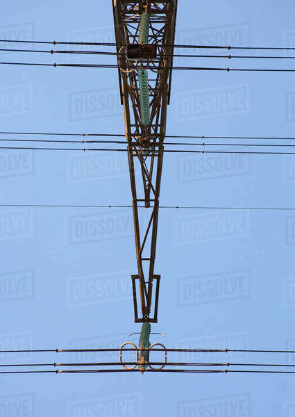 Electric pylon, close-up - Royalty-free Stock Photo | Dissolve