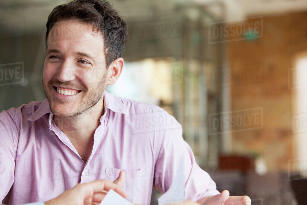 Salesman meeting with client - Stock Photo - Dissolve