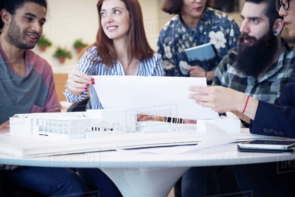 Architects collaborating on project - Royalty-free Stock Photo | Dissolve